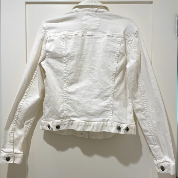 LOFT | Jackets & Coats | Loft White Denim Jacket | Poshmark